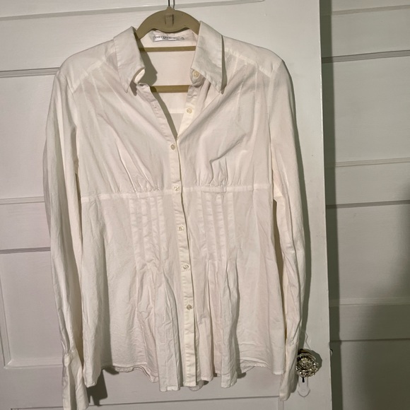 Difference | Tops | Difference White Blouse Button Down Classic With ...